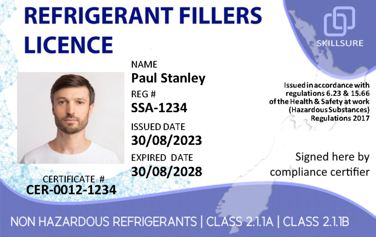 Refrigerant Gas Fillers Certificate - Skillsure Academy